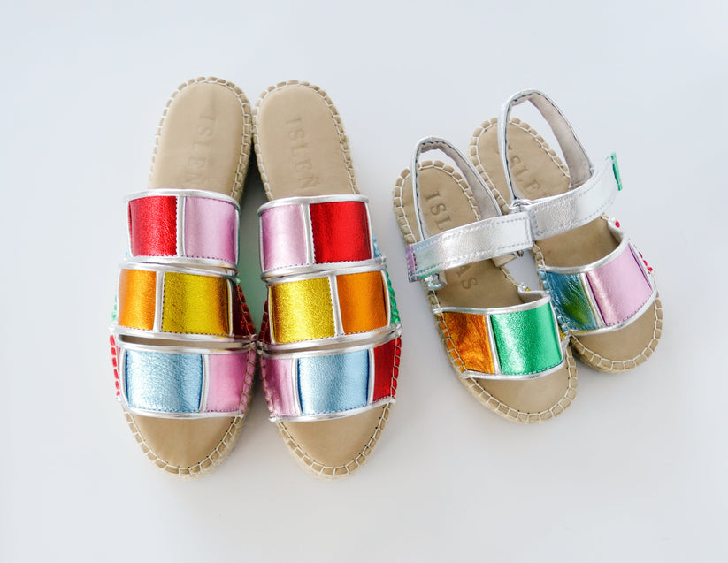 Ready to Ship | Kids Off Grid Sandals | Metallic Full Spectrum – Isleñas